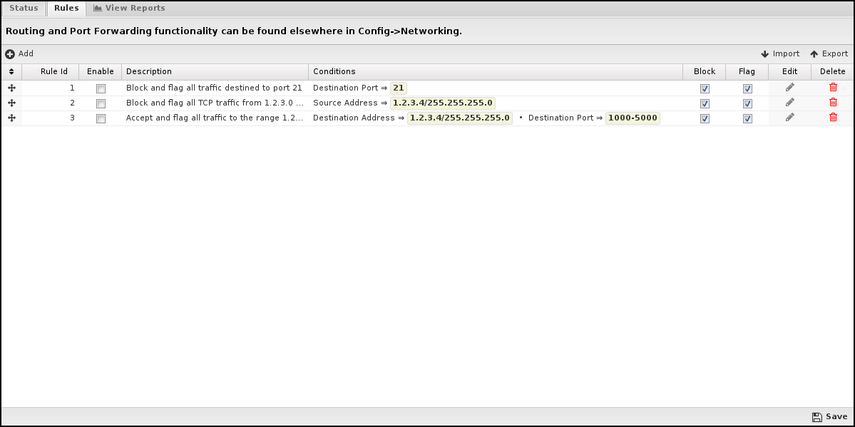 ETM NG Firewall User Guide - NG Firewall Protect Apps - Arista
